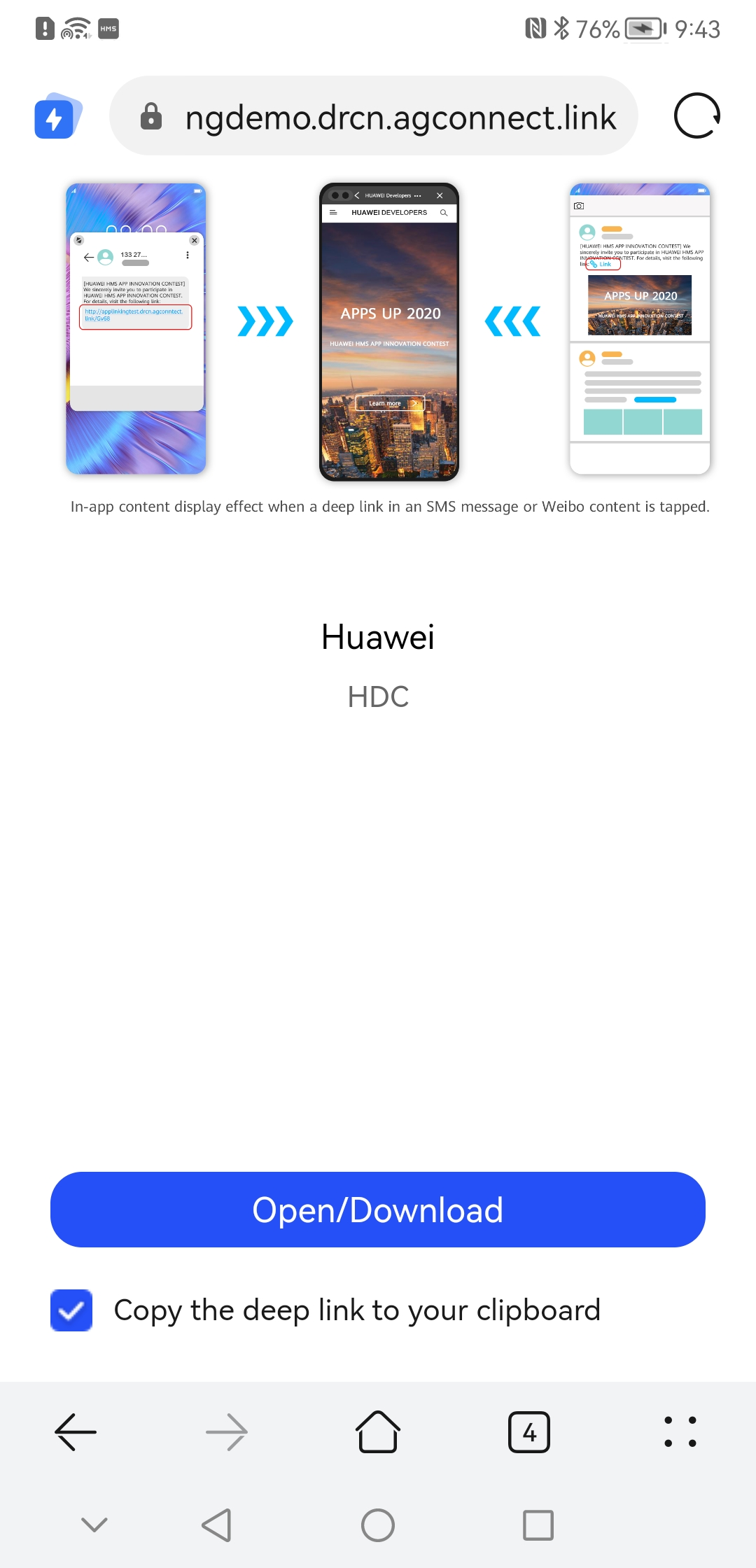 App Linking HarmonyOS