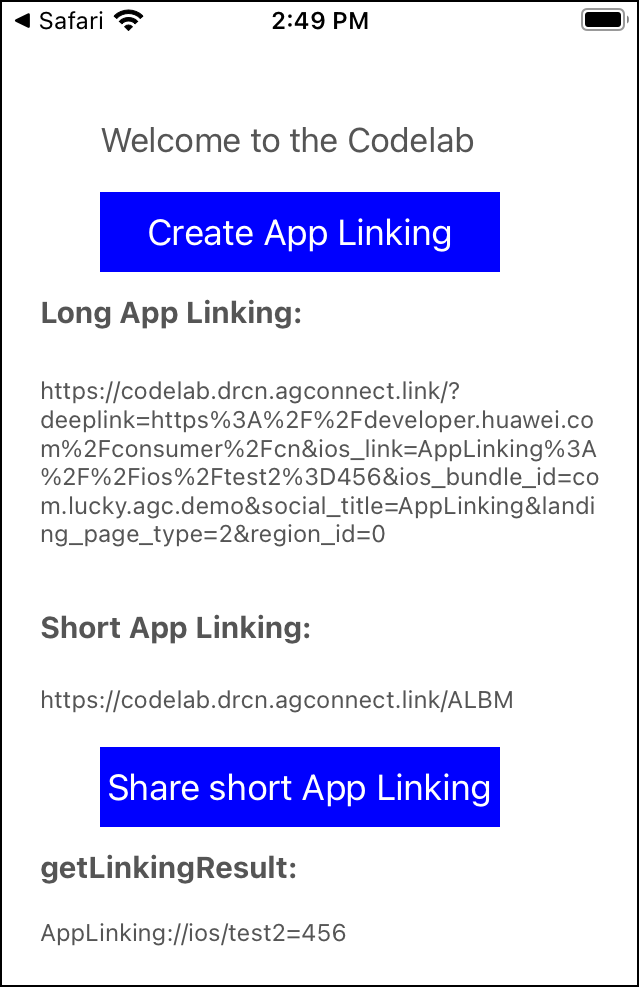 App Linking for iOS