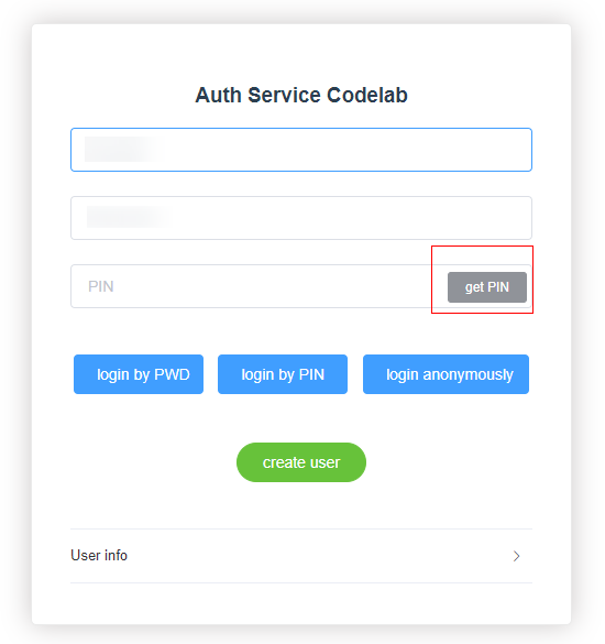 Auth Service for web