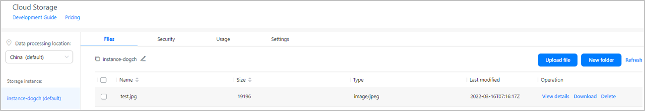Cloud Storage for Android