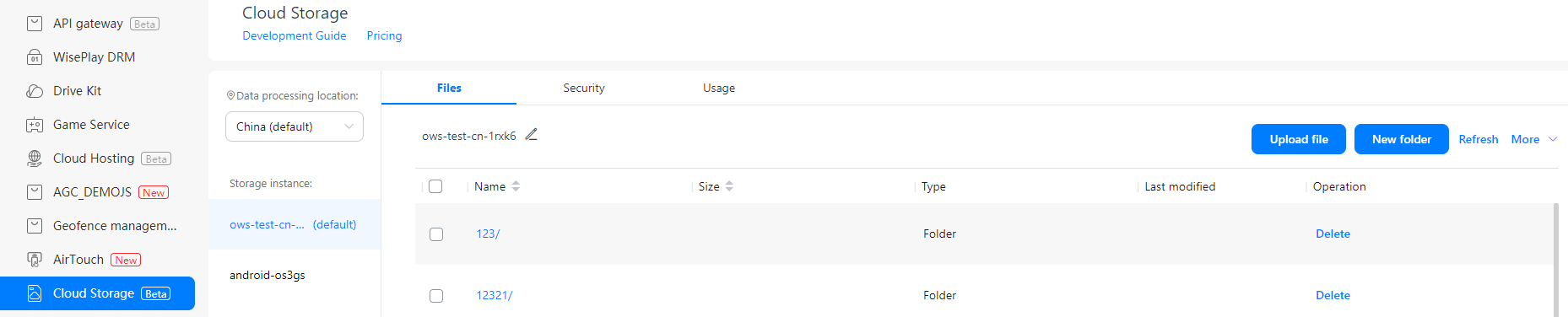 Cloud Storage Server for Java