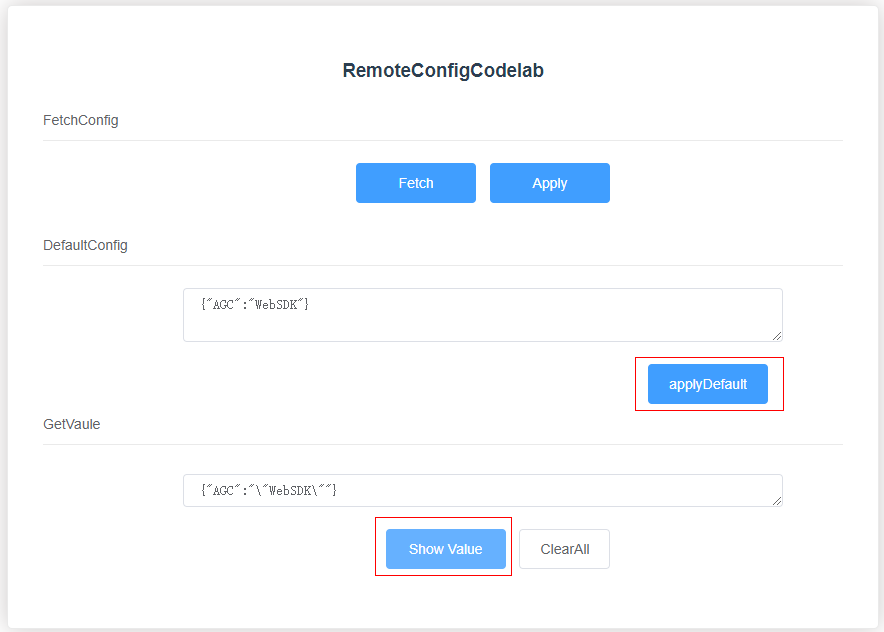 Remote Configuration for Web